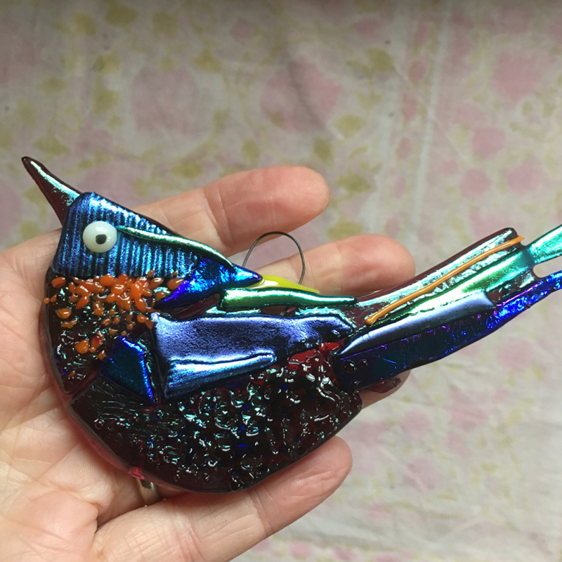 Rachel_Mulligan_teaching_Jess_bird - Rachel Mulligan Stained Glass